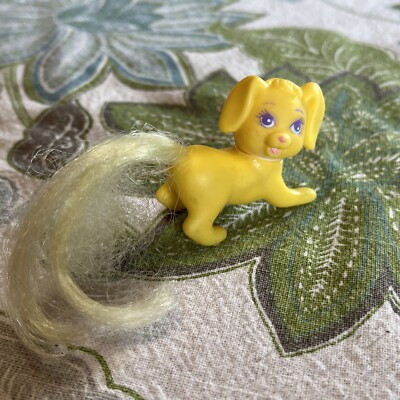 Kenner 1995 Barbie So Much to Do Pet Parlor Yellow Rubber Dog | eBay