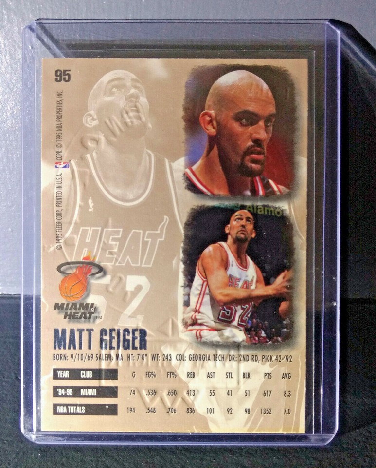 1995-96 Matt Geiger Fleer Ultra Gold Medallion #95 Basketball Card | eBay