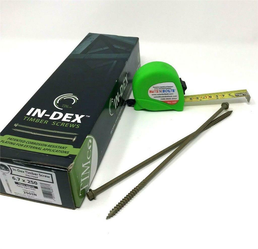 TIMco Index In-Dex Screws Timber/External Decking | Landscaping Hex ...