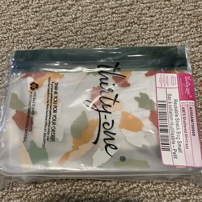 New Thirty One Reusable Snack Bag Small Size- Shattered Abstract | eBay