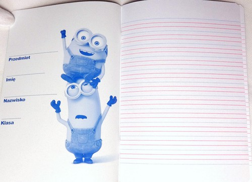 Minions Handwriting Exercise Book 16 page 3-lined. Zeszyt A5 w 3 linie ...