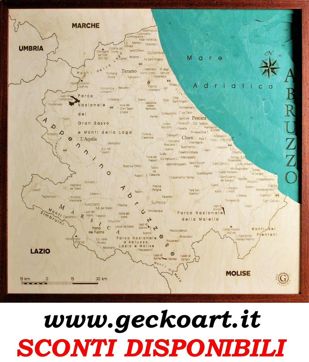 Quadri Chieti Abruzzo Italy Map