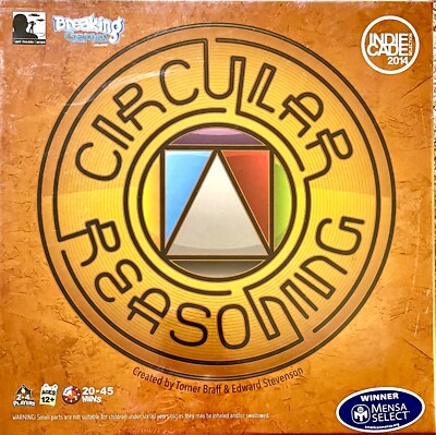 CIRCULAR REASONING BOARD GAME ~ Giant Shoulder Games ~ 2015 ~ BRAND NEW ...