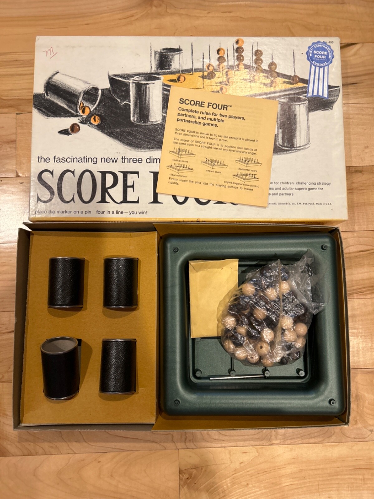 Vintage 1971 Score Four 3 Dimensional Board Game - Complete | eBay