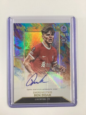 TOPPS INCEPTION 2023-2024 BEN DOAK LIVERPOOL STAR QUALITY AUTO 44/49 ...