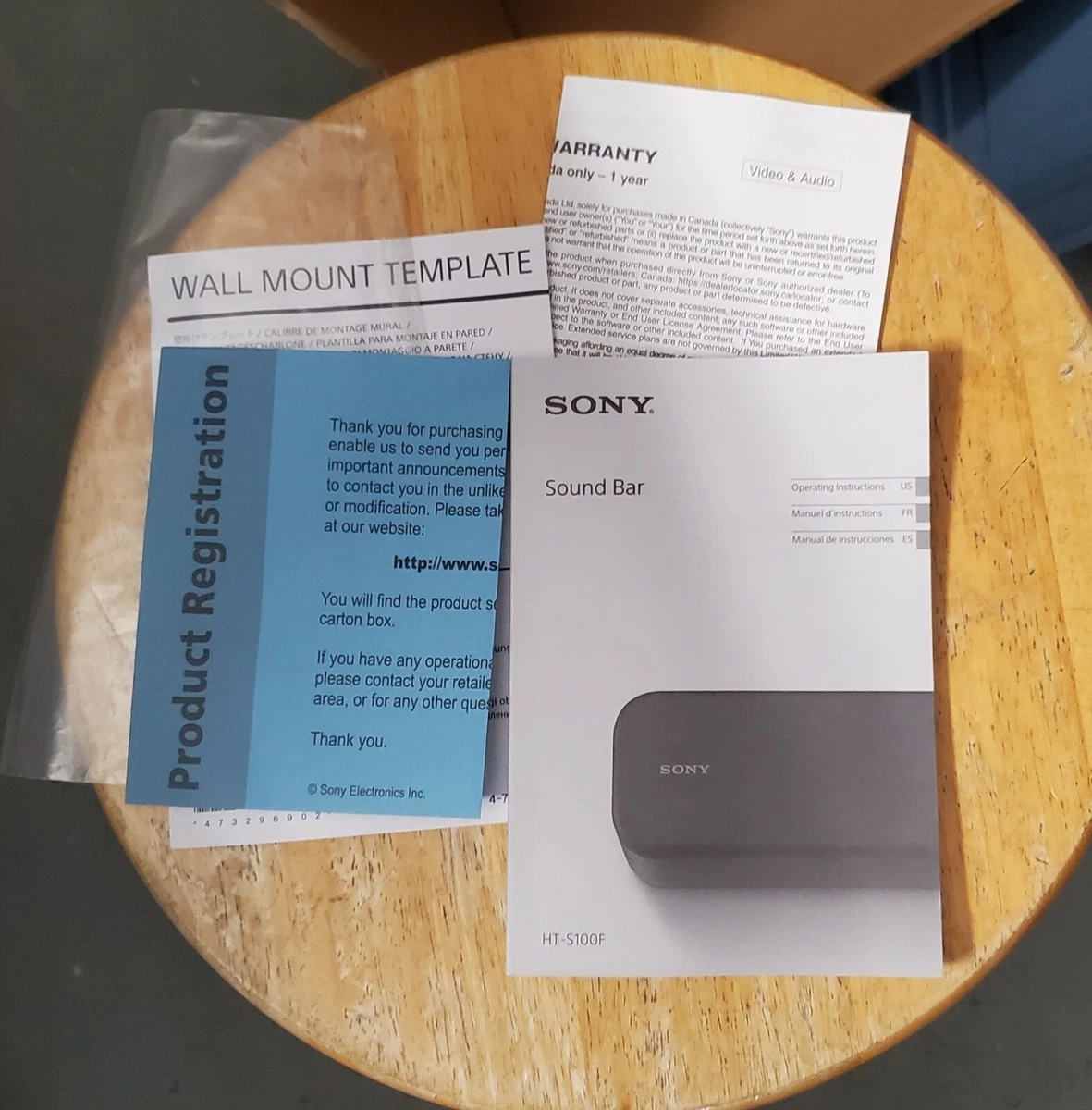 Sony Warranty Registration