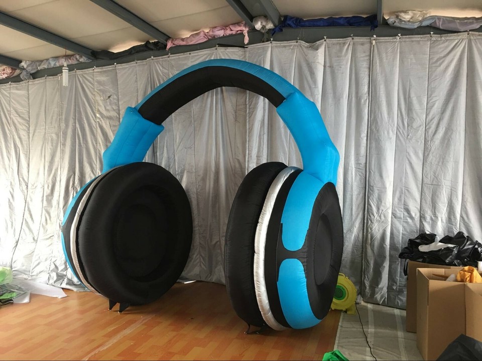 BLUE Giant Inflatable Headphone for DJ BOOTH, Party Rental !! | eBay