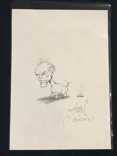 Joseph Hahn Ink Original Sketch Linkin Park Hybrid Theory | eBay UK