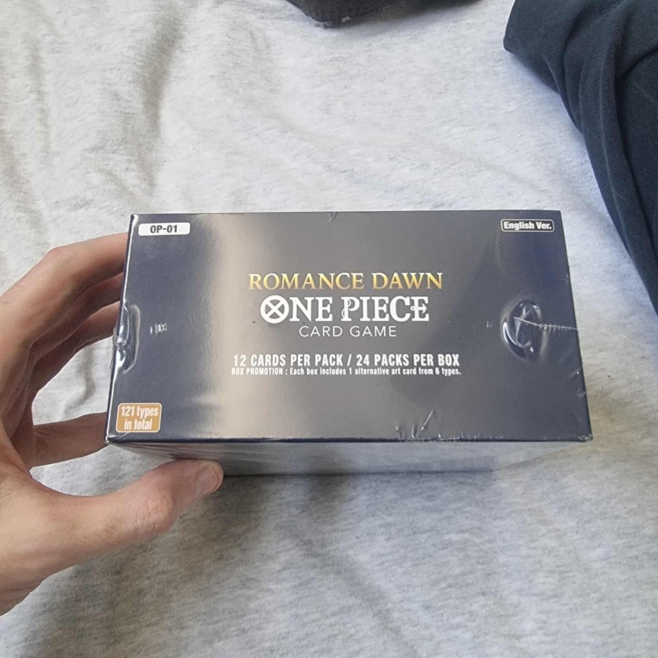 One Piece OP-01 (Blue Bottom) Booster Box Sealed With Minor Tear | eBay