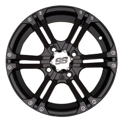 4/110 ITP SS212 Alloy Series Wheel 12x7 5.0 + 2.0 Matte Black For HONDA ...