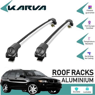 Roof Rack Cross Bars Cross Silver 2 Pcs. for Bmw X5 (E53) 2000-2006 | eBay