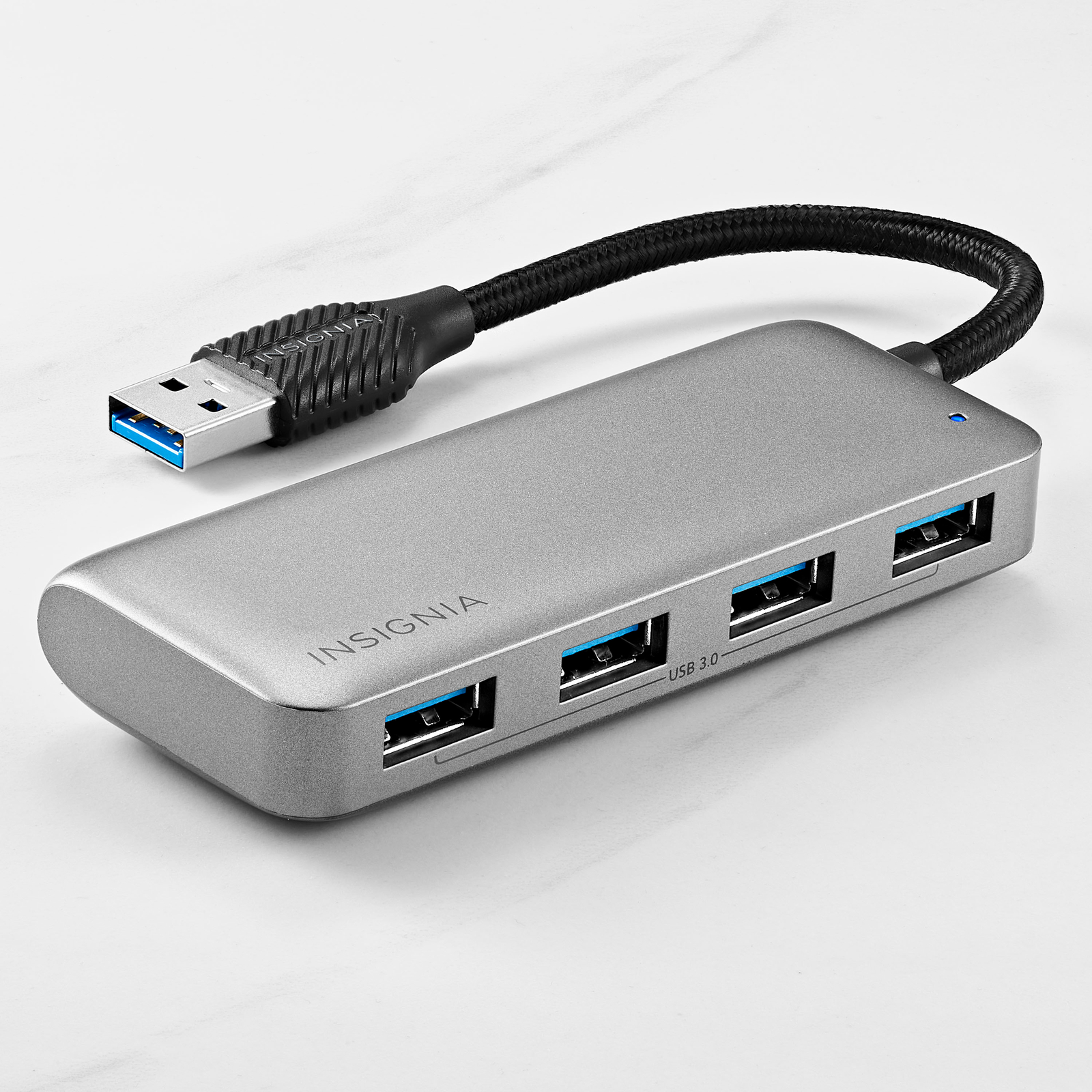 Insignia- 4-Port USB 3.0 Hub - Gray | eBay