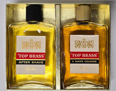 Vintage Revlon Top Brass for Men – After Shave & Cologne Set – With Box ...