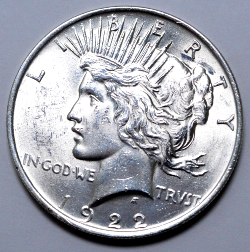 1922-P Peace Dollar Silver US Coin, $1.00, Vintage, NO RESERVE Price | eBay