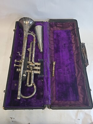 Antique Lyon & Healy Silver Plated Brass American Professional Chicago ...