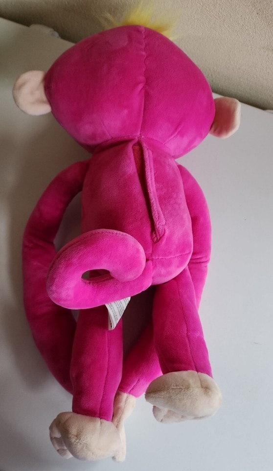 2018 WowWee Fingerlings Bella Hugs Interactive Pink Plush Monkey 16” | eBay
