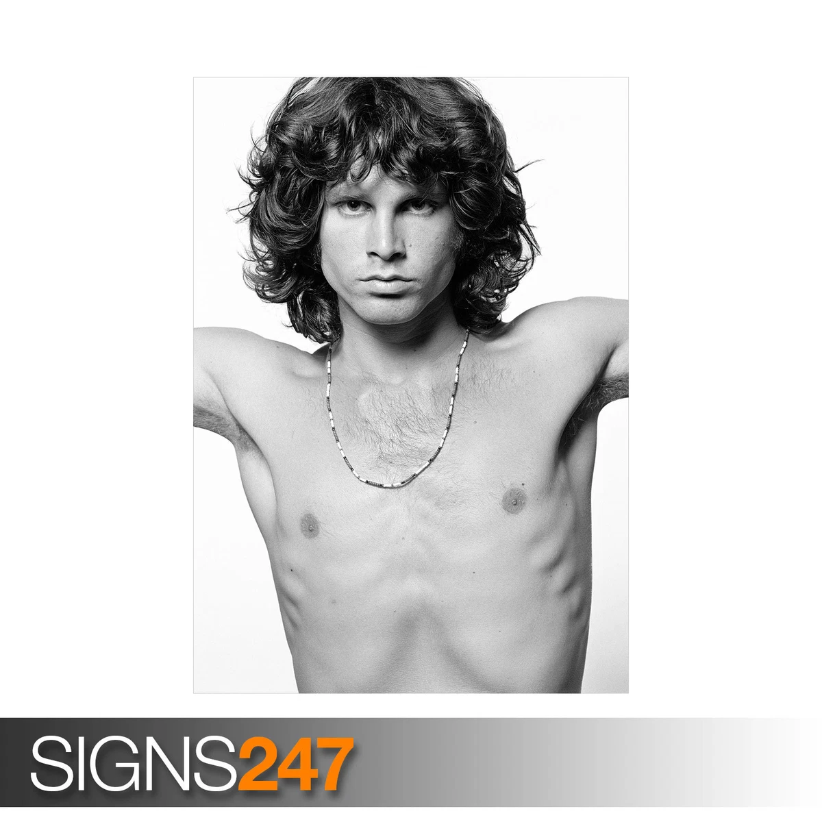 Jim Morrison Black And White Poster