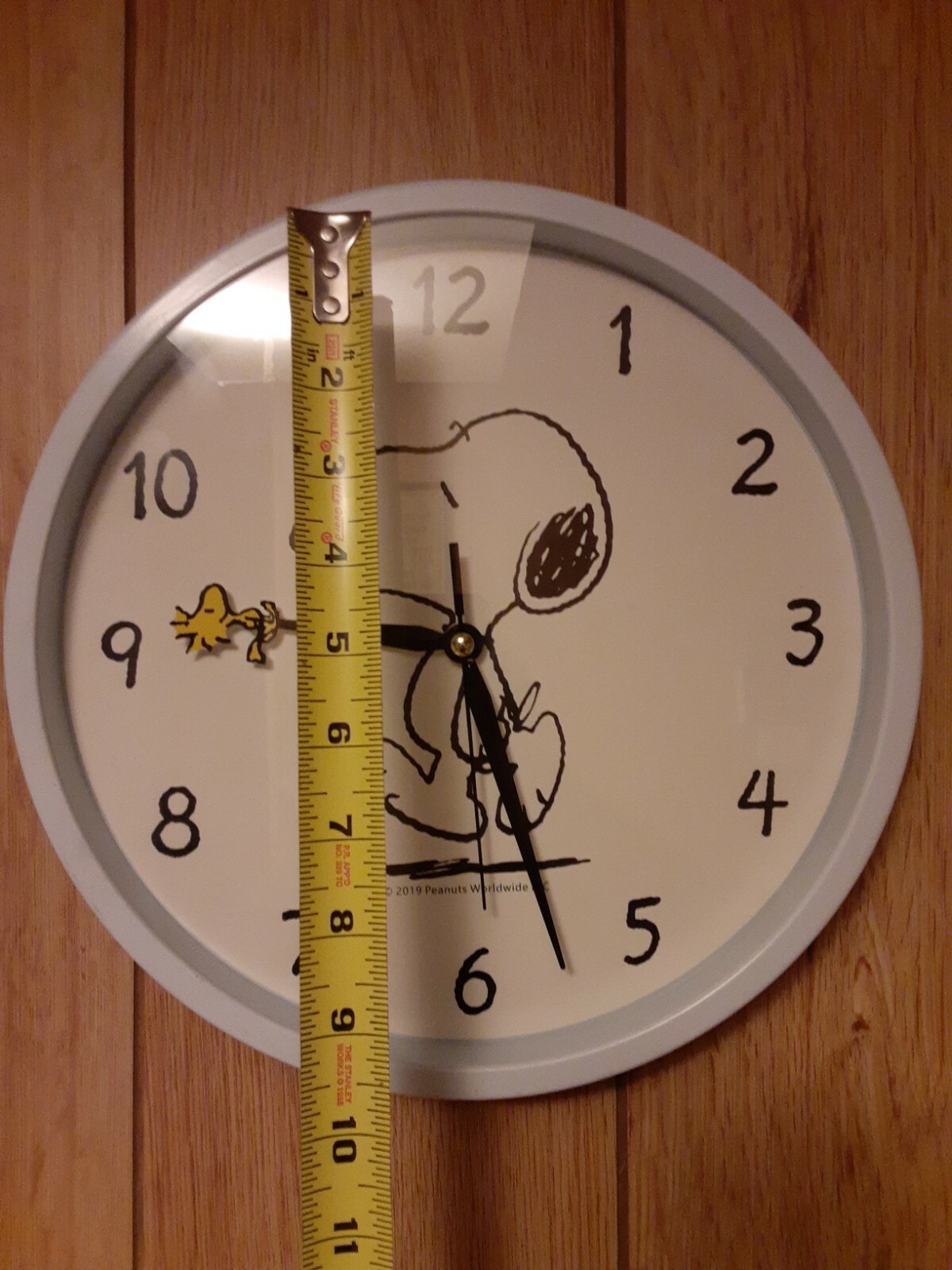 Peanuts Snoopy & Woodstock Wall Clock Works Rare Collectible Vintage ...