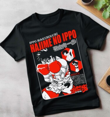 Hajime No Ippo T-shirt Kamogawa Boxing Gym Ippo Makunouchi Kbg Sport ...