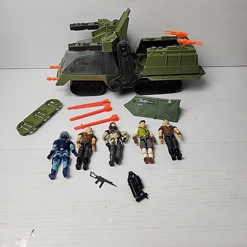 1986 Vintage GI Joe Electro Optic Tracker & Hovercraft Vehicle 5 Figure ...