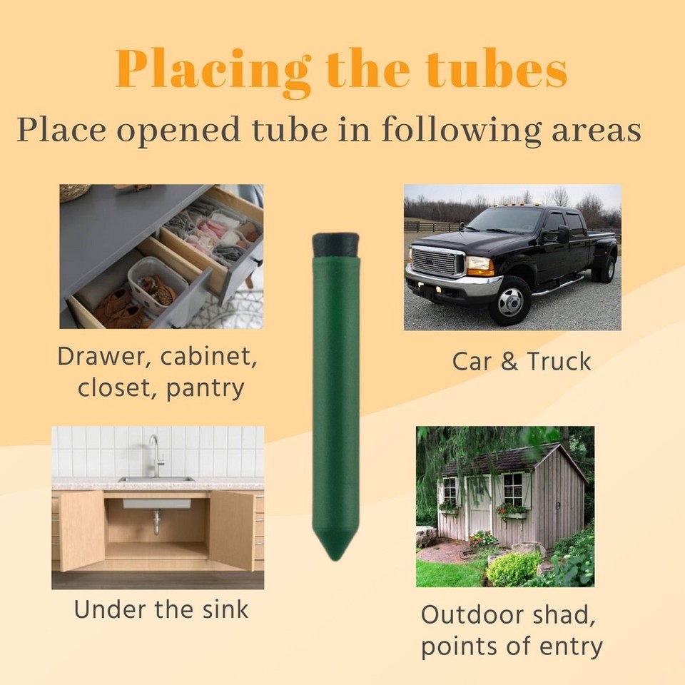 Natural Rodent Repellent Tubes – Rat & Mouse Deterrent Pest Control ...