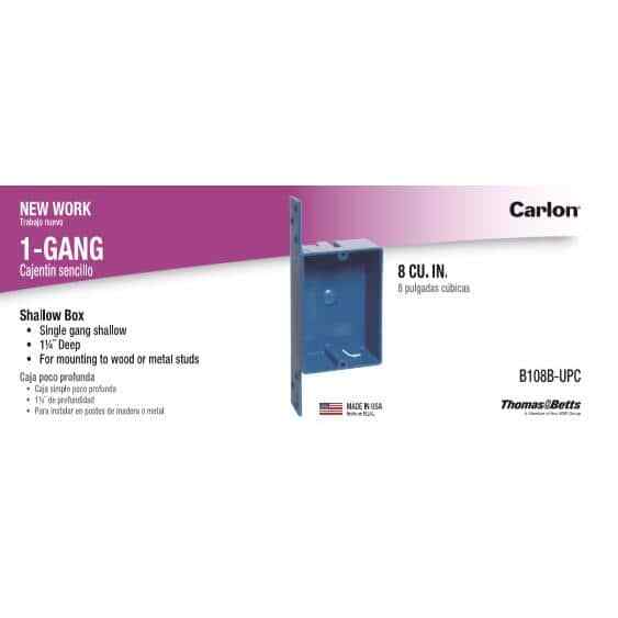 New Work Shallow Electrical Box