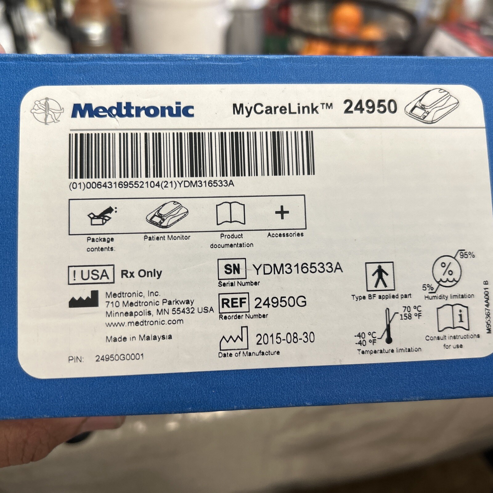 Medtronic MyCareLink Patient Monitor Model 24950 with Remote FOB ...