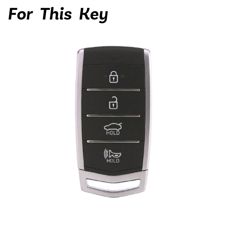 TPU Car Remote Smart key Fob Cover Case Holder For Genesis G70 G80 G90 ...