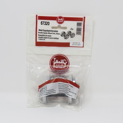 LGB 67320 Metal Double Spoked Wheel Sets 2 Axles G Scale Garden Trains ...