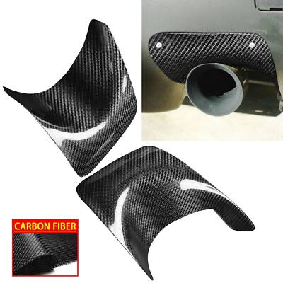 Dry Carbon Fiber Rear Diffuser Exhaust Heat Shield Covers For Evolution ...