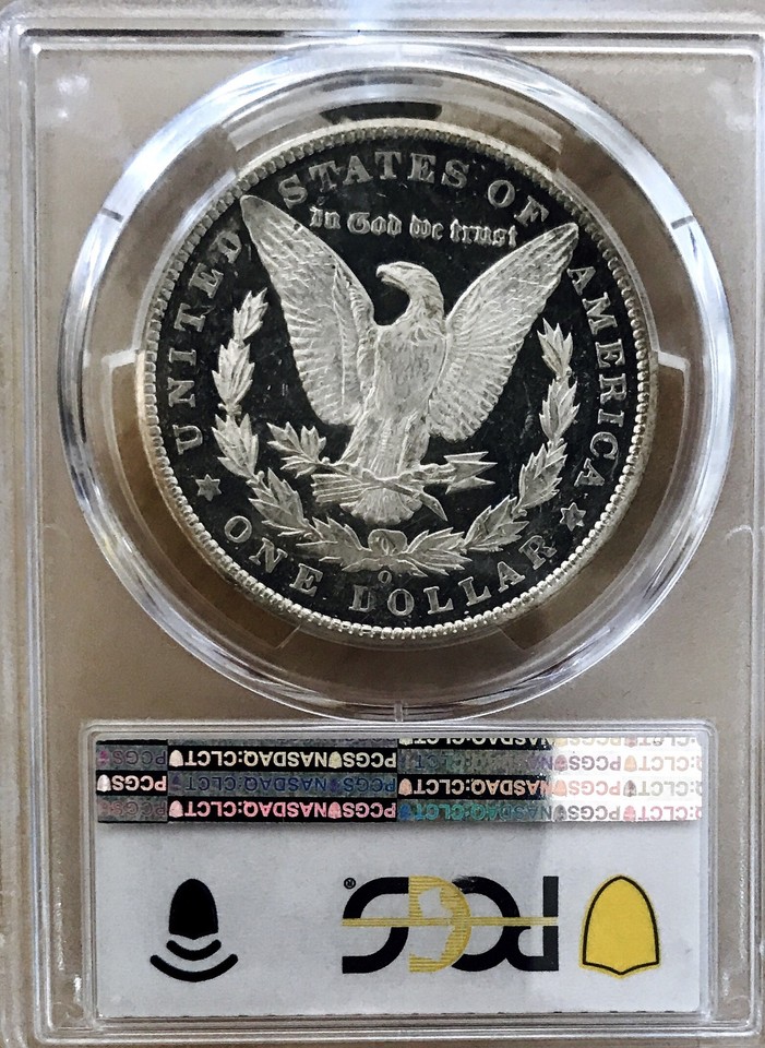 1898 O MORGAN DOLLAR PCGS MS64DMPL! ULTIMATE BLK & WHITE CAMEO DMPL ...