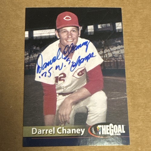 DARREL CHANEY The Goal Autographed Signed Card Cincinnati Reds | eBay
