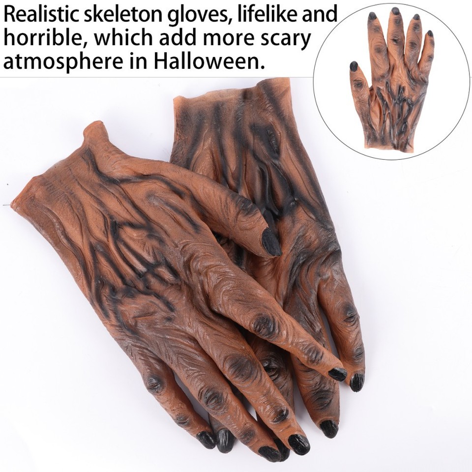 Halloween Scary Accessories Cosplay Glove Costume Party Decoration ...