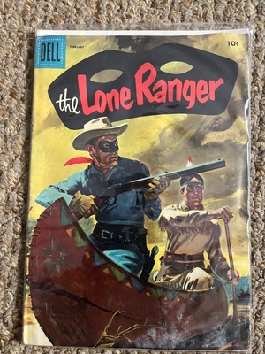 THE LONE RANGER #92-1956-DELL-TONTO-SCOUT-SILVER-SILVER BULLET-CANOE-vg ...