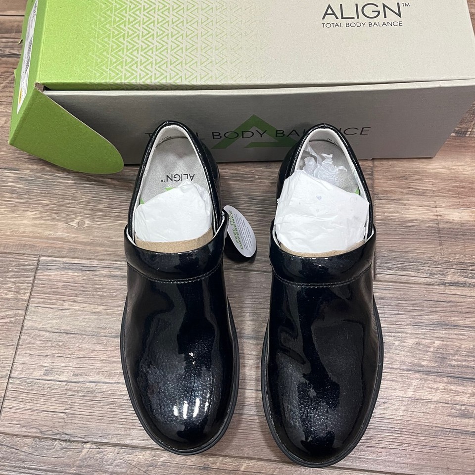 Nurse Mates Align Shoes, Indya Black Patent, Size 8.5-Medium, New | eBay