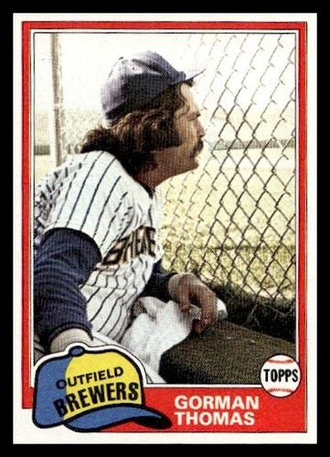 1981 Topps #135 Gorman Thomas Milwaukee Brewers Baseball card | eBay