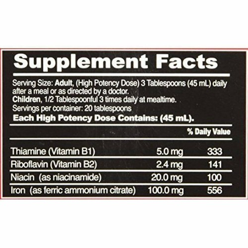 SSS Tonic High Potency Iron & B Vitamin Supplement Blood Support 10 oz ...