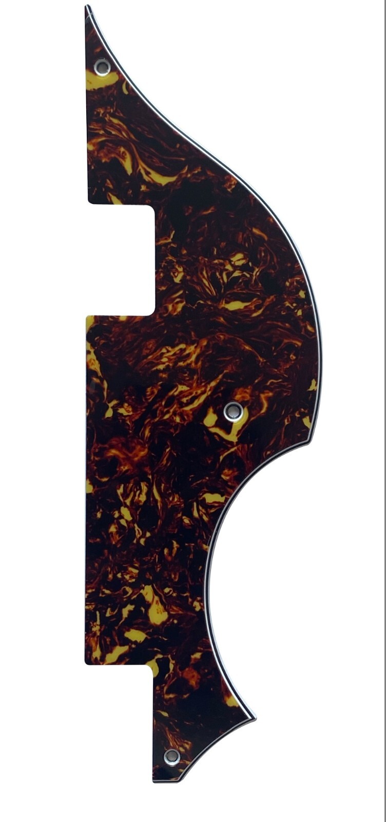 New 4 Ply Guitar Pickguard For Hofner Bass Style Scratch Plate,Brown ...