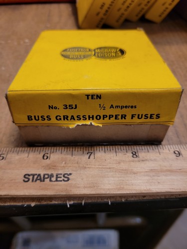 Buss Grasshopper Fuses -- No. 35 J 1/2A -- (Lot of 10) New | eBay