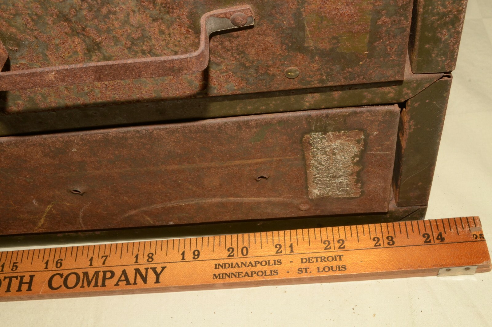 OLD Vtg CARTER Carburetor CAR PART BIN Storage Cabinet GM Rochester OEM ...