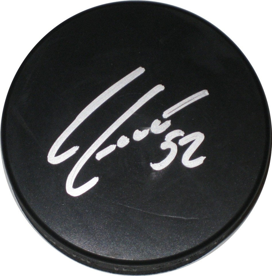 Adam Foote Colorado Avalanche Blue Jackets signed Hockey puck proof ...