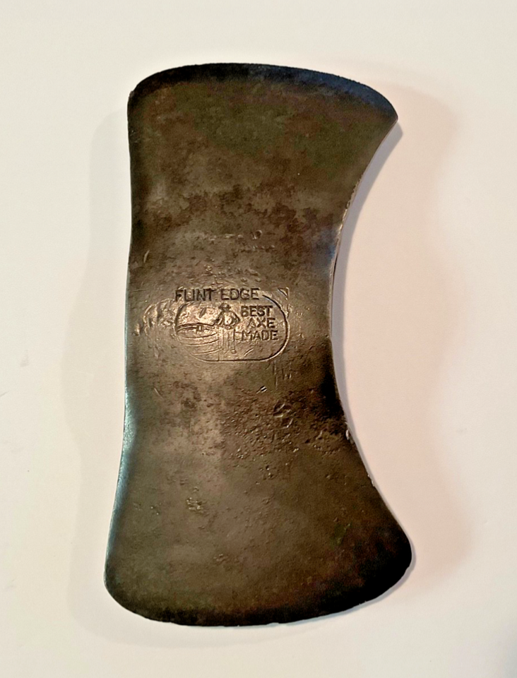 “Flint Edge Best Axe Made”ManLogo True Temper Kelly Works Double Bit ...