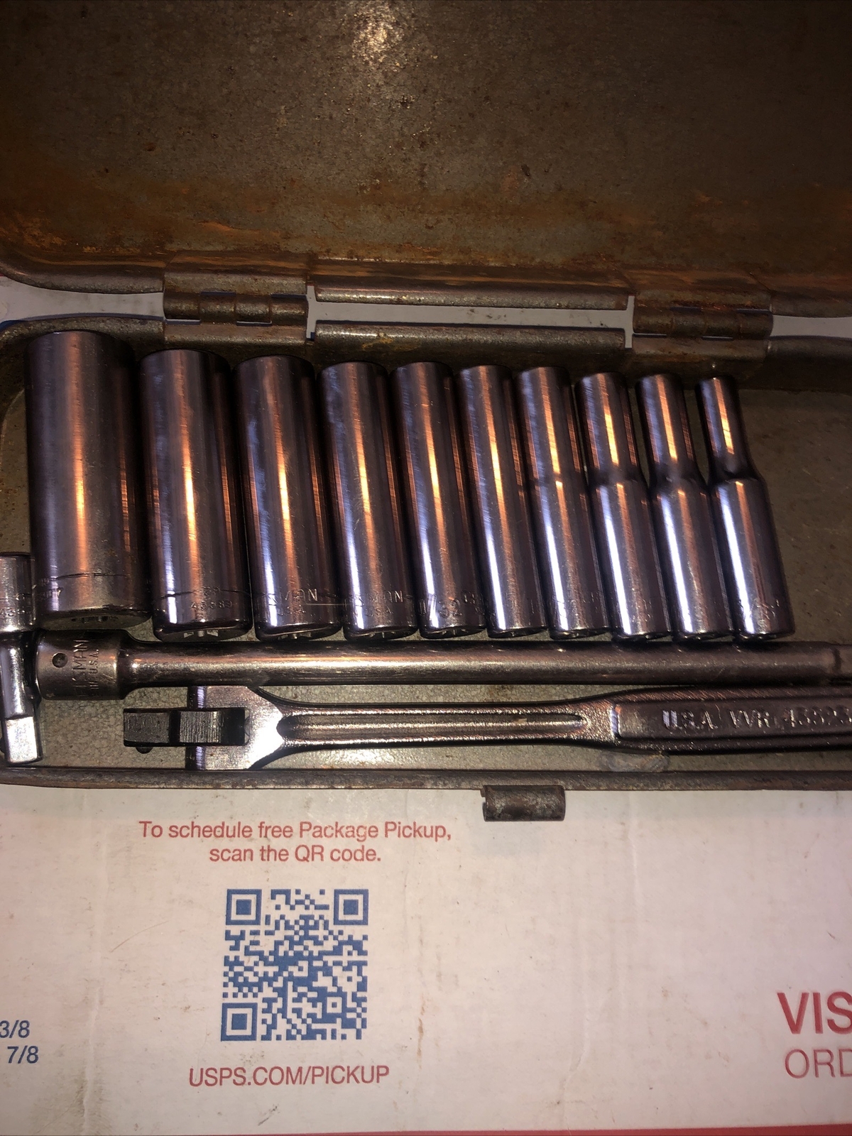 Vintage Craftsman 1/4” Drive 13 Pc Socket Set Breaker Bar Extension W ...