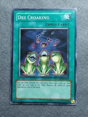 Yugioh- Des Croaking - Common - 1st Edition - CRV-EN042 - LP | eBay