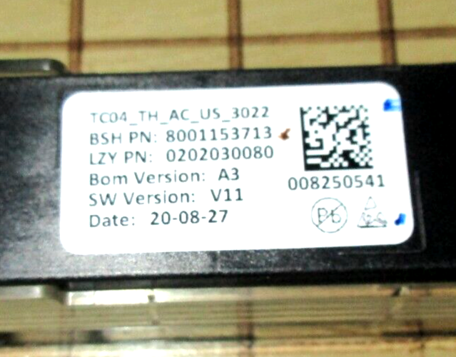 NEW Thermador VCIN36GWS/02 Range Hood Control Module 12031541, 12025252 ...