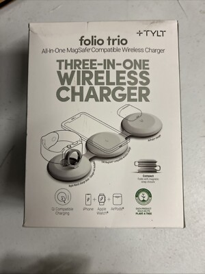 TYLT 15W 3 in 1 MagSafe Folio - White | eBay