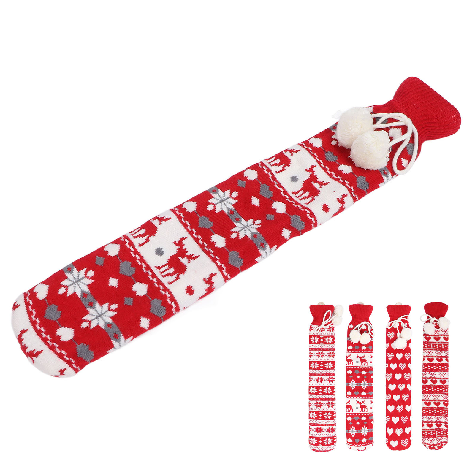 Hot Water Bottle Soft Rubber Pain Relief Thermal Therapy Hot Water Bag ...