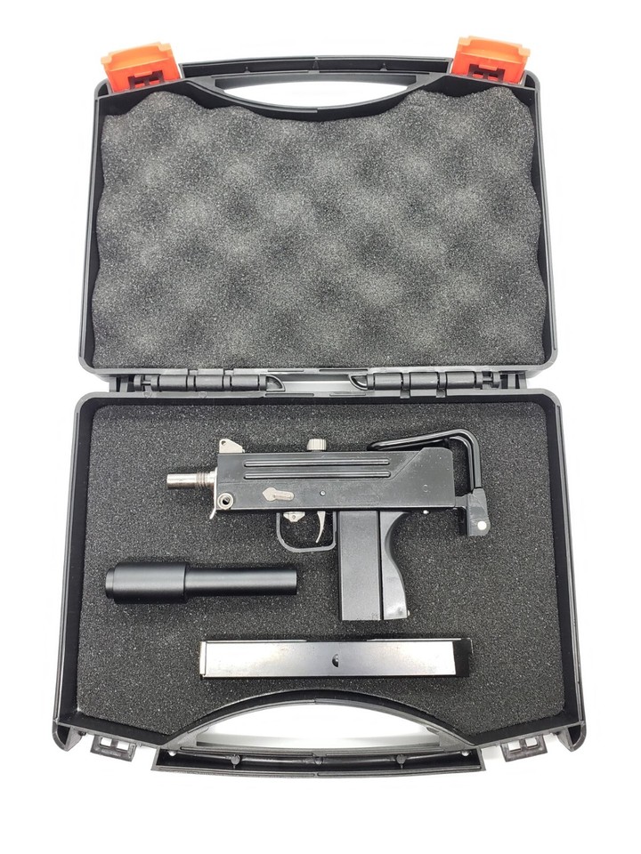 1:2 scale MAC-10 Toy M10 Pistol Gun Miniature Model Metal w/ Shell ...
