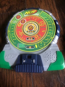 NERF Dart Board Talking Target. Uses NERF Darts. Grey Blue Green ...