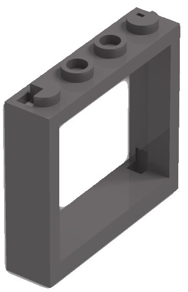 ☀️ NEW LEGO Dark Bluish Gray Window 1x4x3 No Shutter Tabs 12 Parts ...